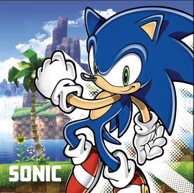 Sonic the Hedgehog Island Sonic the Hedgehog Hand and Face Towel, 30x3