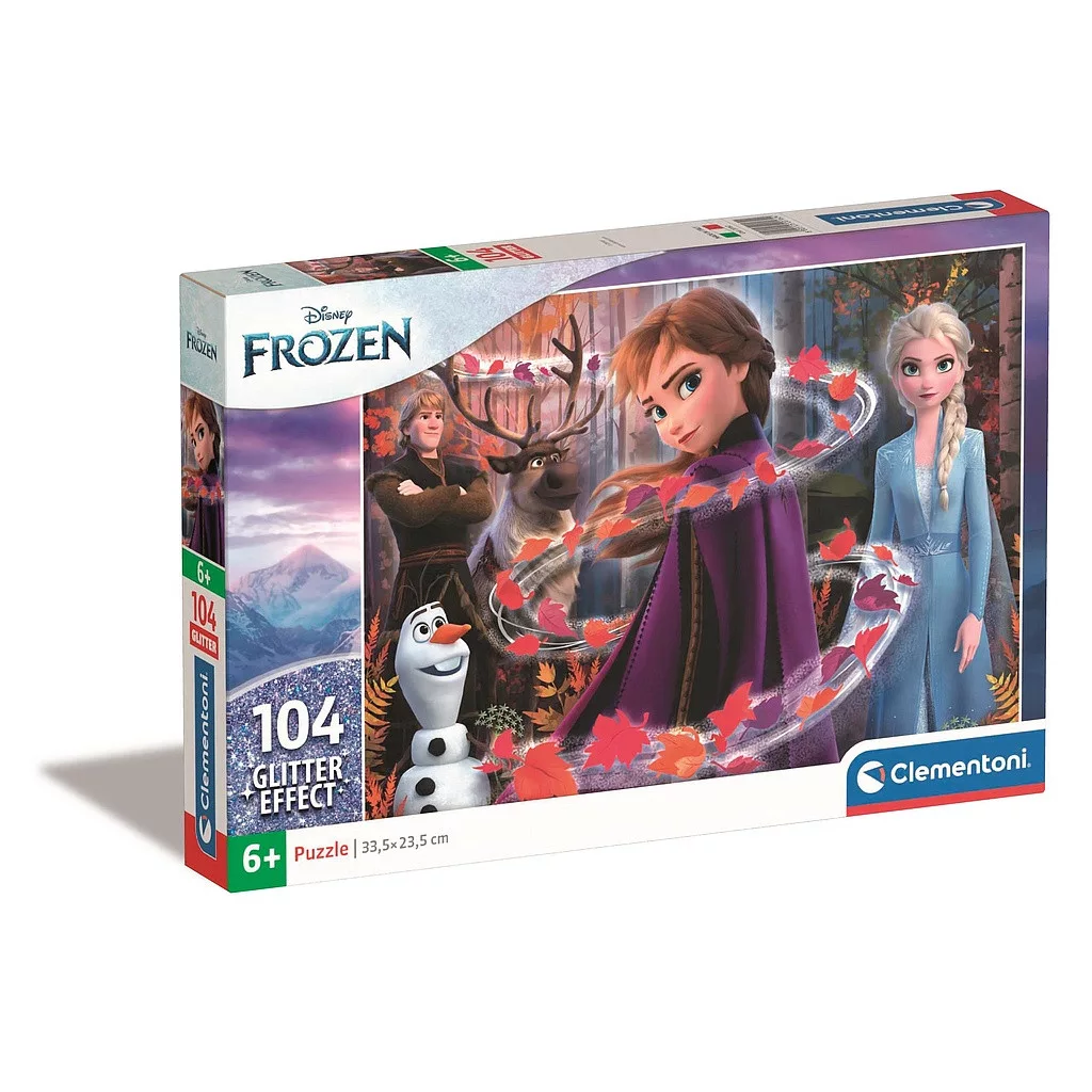 Disney Frozen Leaves 104-piece Glitter Puzzle Clementoni - Javoli Disn