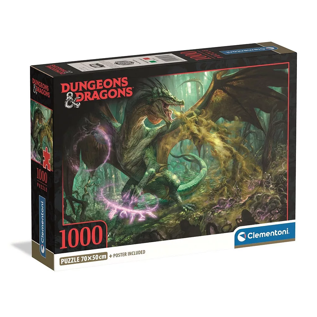 Dungeons & Dragons Poison 1000 pcs Compact puzzle Clementoni - Javoli