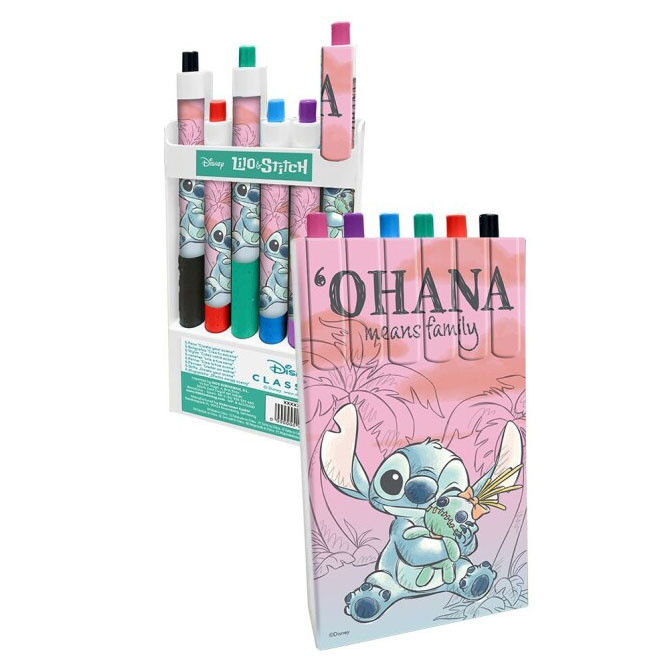 Disney Lilo and Stitch Cheeky colored pen set of 6 - Javoli Disney Onl