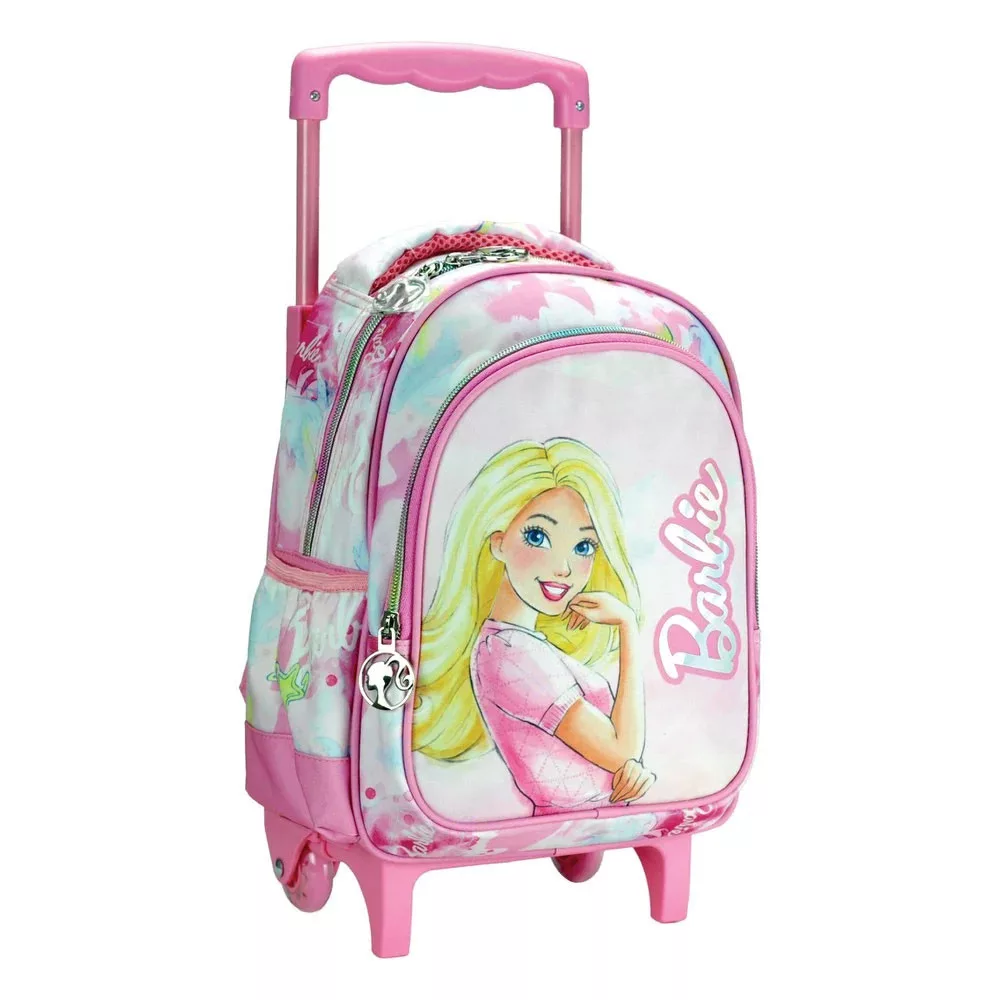 Barbie Paints rolling kindergarten backpack, bag 30 cm - Javoli Disney