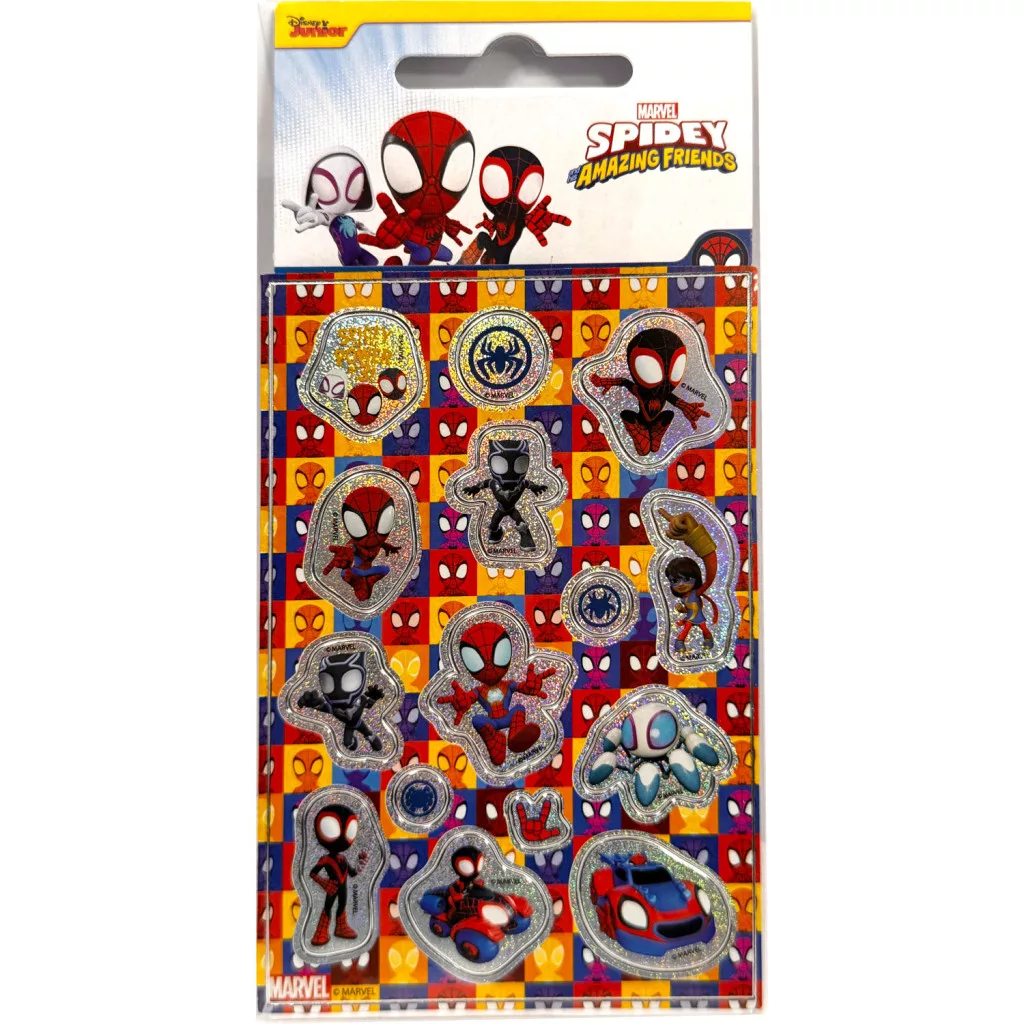Spiderman Spidey Power holographic sticker set - Javoli Disney Online