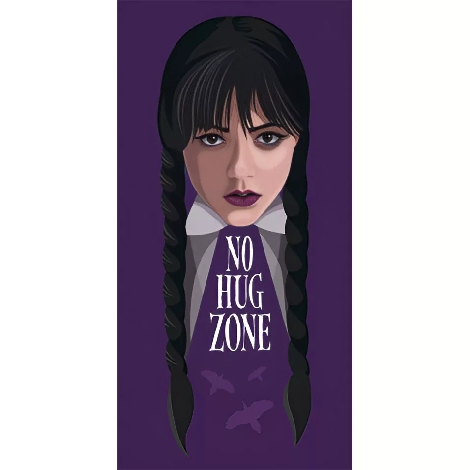 Wednesday No Hug bath towel, beach towel 70x140cm - Javoli Disney Onli