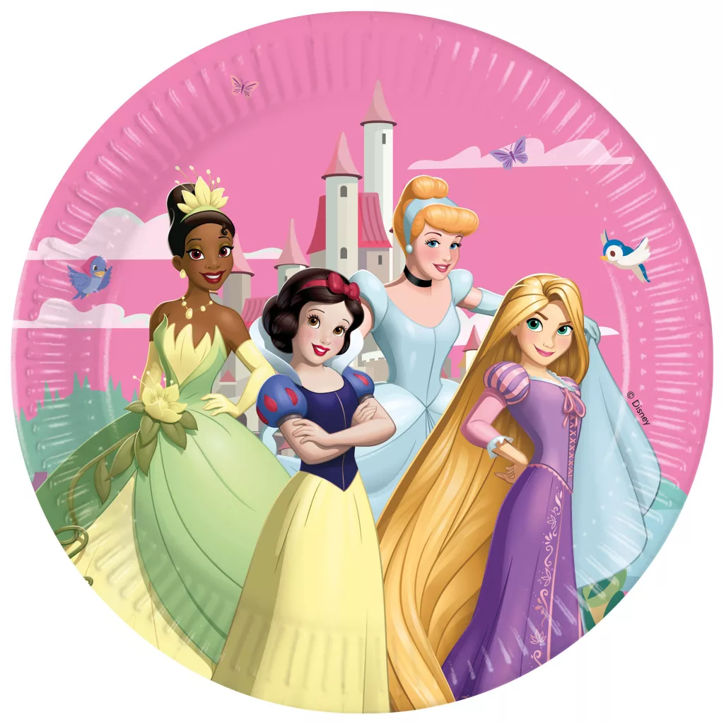Disney Princess Create Your World paper plate 8 pcs 23 cm FSC - Javoli